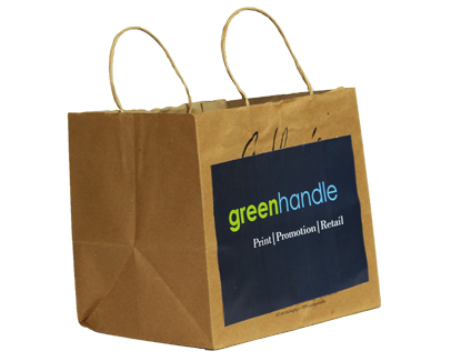 Eco Ad Sticker Paper Bags